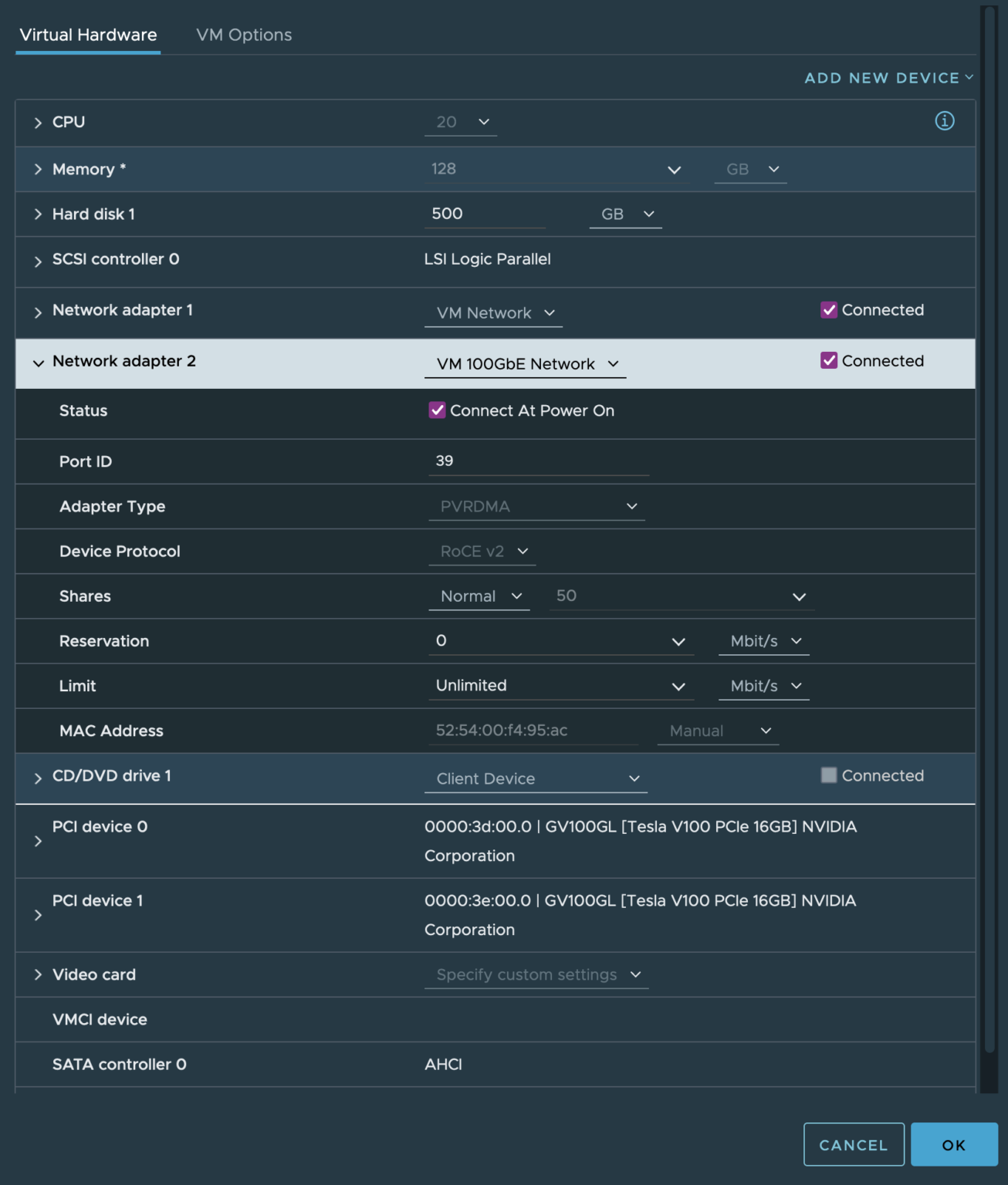 Setting up a 100GbE PVRDMA Network on vCenter 7 | Earl C. Ruby III